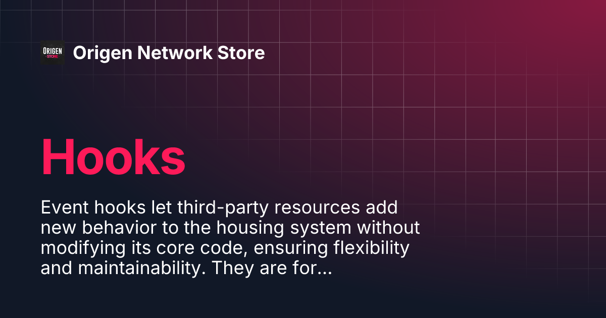 Hooks | Origen Network Store